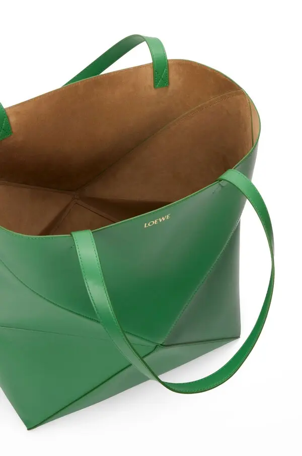 Loewe Puzzle Fold Large Tote Bag - Green