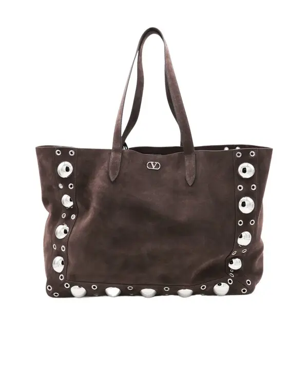 Valentino Garavani Vlogo Plaque Top Handle Bag - Black