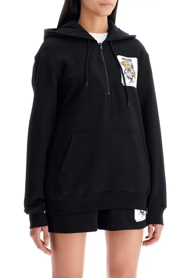 Moschino Long Sleeve Hooded Pullover