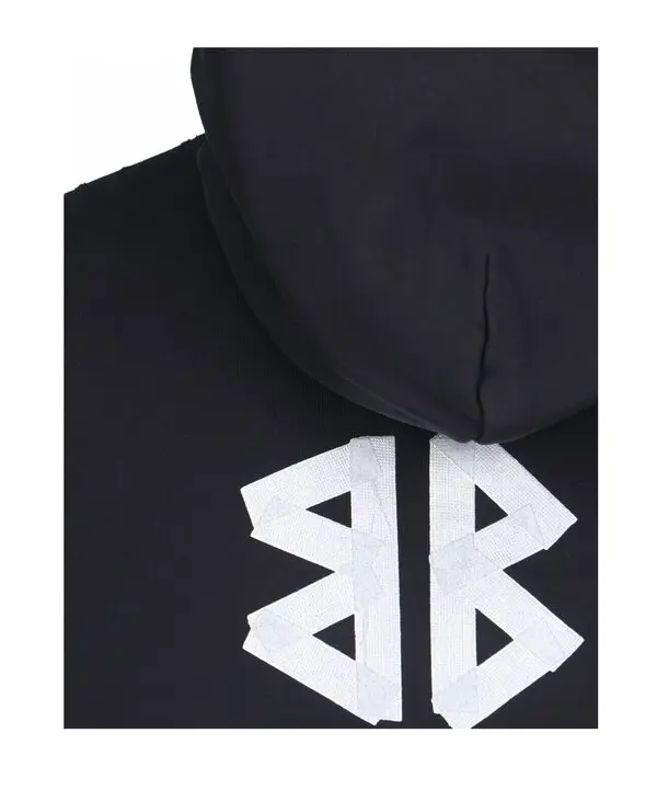 Balenciaga Vintage Effect Logo Hoodie