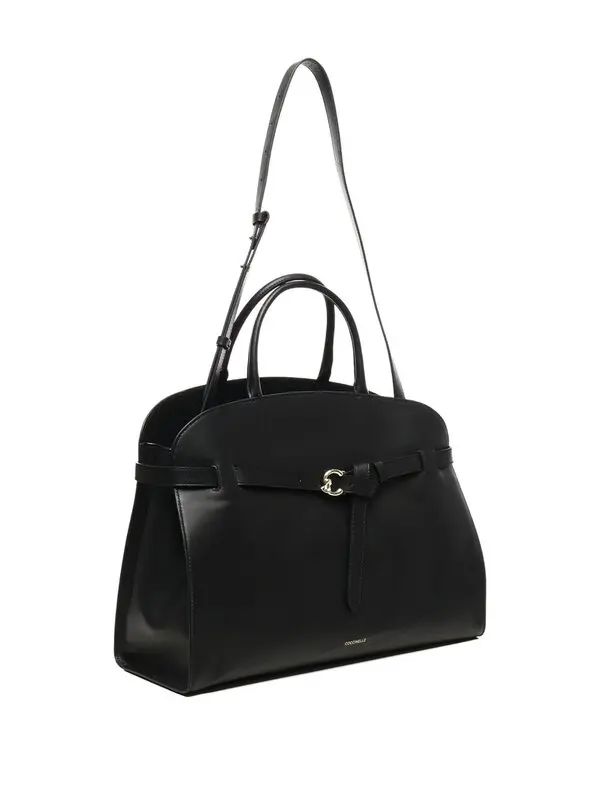 COCCINELLE Sabine Tote Bag With Logo Print - Black