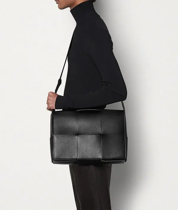 Bottega Veneta Intreciato Arco Large Crossbody Bag