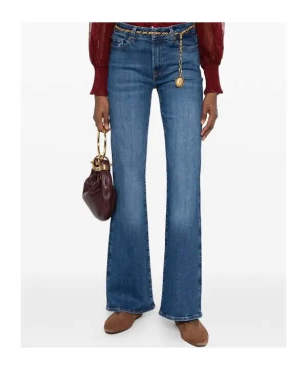 7 For All Mankind Slim Illusion Bootcut Jeans - Blue