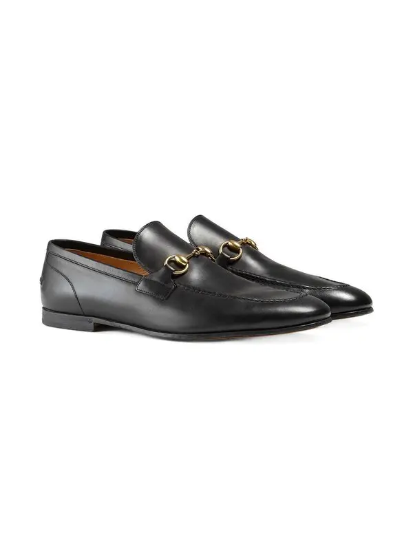 Gucci Jordaan Horsebit Loafers - Black