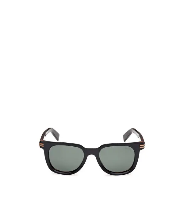 Zegna Square-frame Sunglasses - Gray