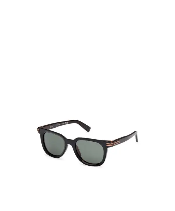 Zegna Square-frame Sunglasses - Gray