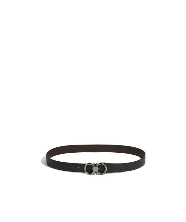 FERRAGAMO Gancini Buckle Belt - Black