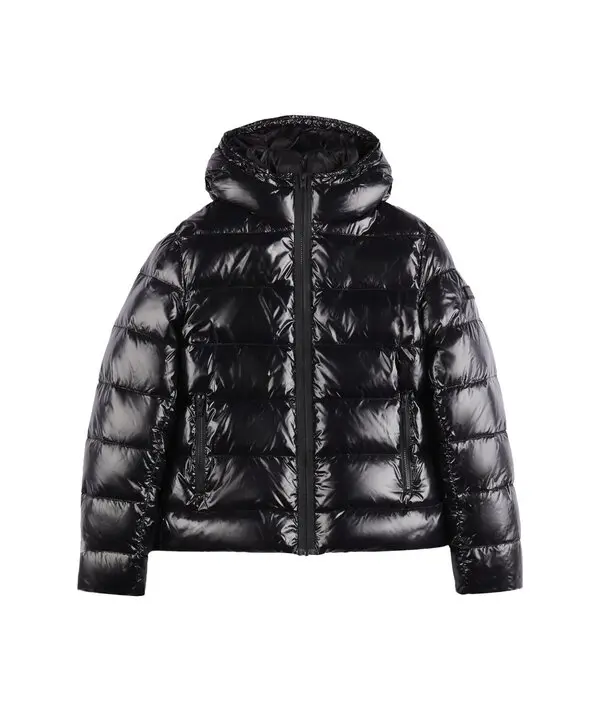 FAY Water Repellent Hooded Down Jacket - Black