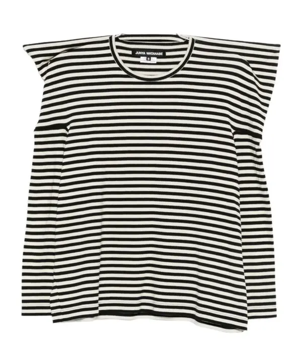 Junya Watanabe Striped Oversized Shoulders Top