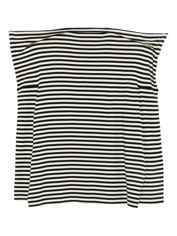 Junya Watanabe Striped Oversized Shoulders Top