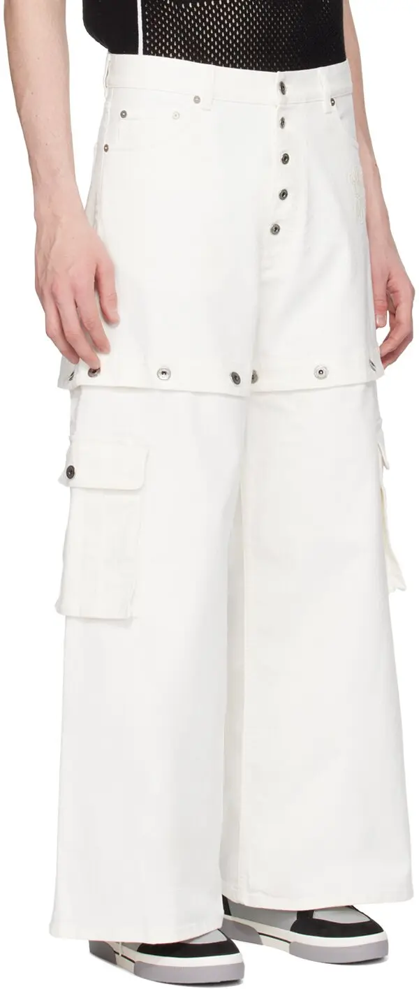Off-White 90s Logo Patch Mid-rise Jeans