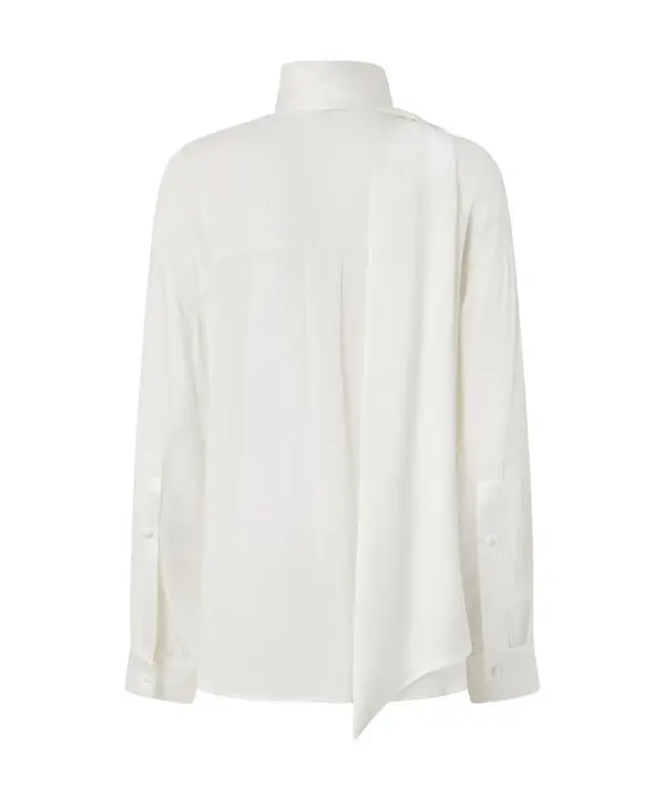 Pinko Scarf-neck Shirt With Concealed Closure