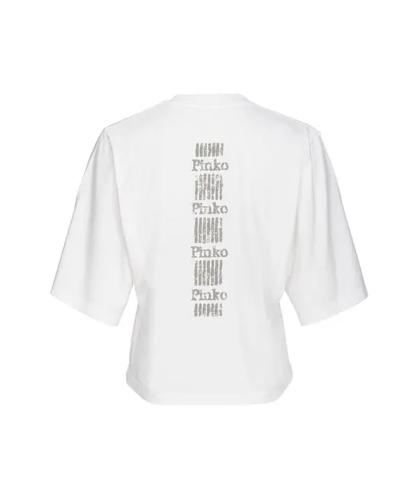 Pinko V-neck Logo T-shirt