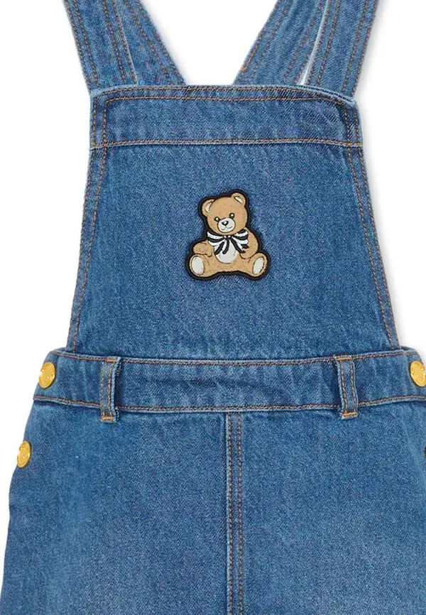 Moschino Teddy Embroidered Dungaree
