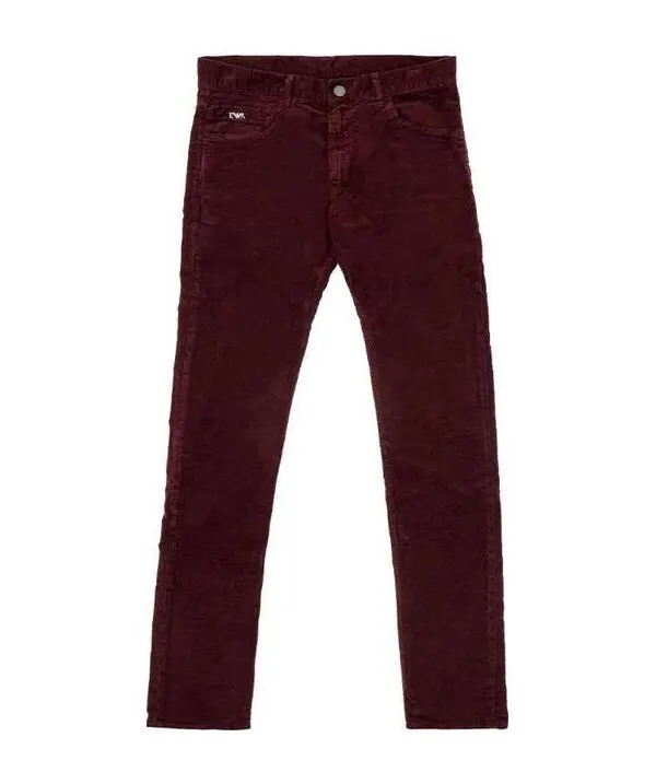Emporio Armani Logo Straight Leg Jeans - Brown