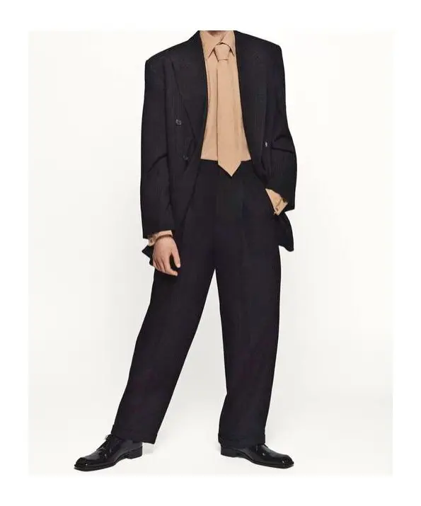 Saint Laurent Striped High-waisted Tailored Trousers