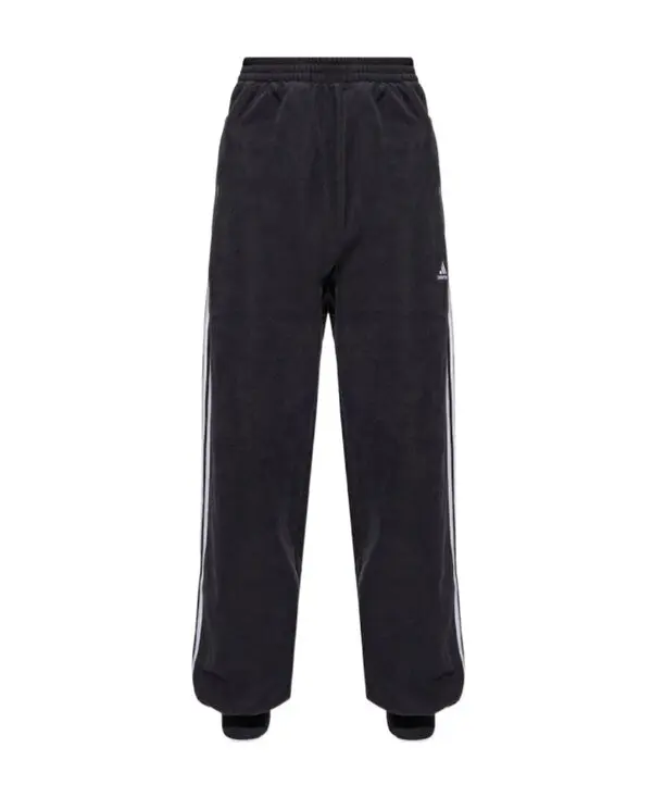 Balenciaga X Adidas Logo Sweatpants With Three Stripes - Black/white