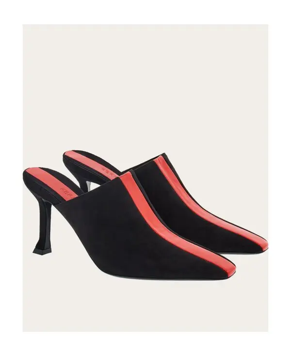 FERRAGAMO Open-heel Square Toe Mule