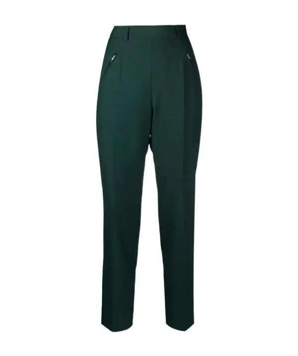 MAISON MARGIELA High-rise Tailored Trousers - Green