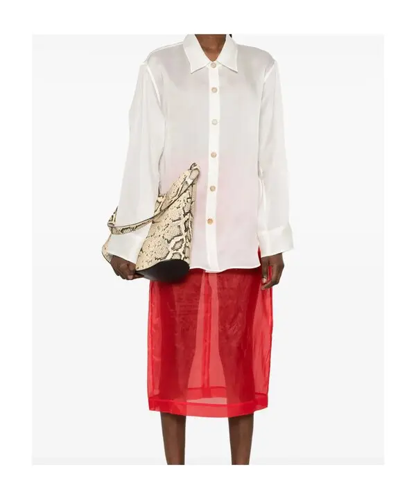 Khaite Satin Buttoned Shirt