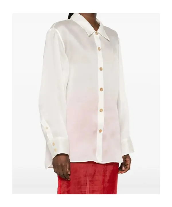 Khaite Satin Buttoned Shirt