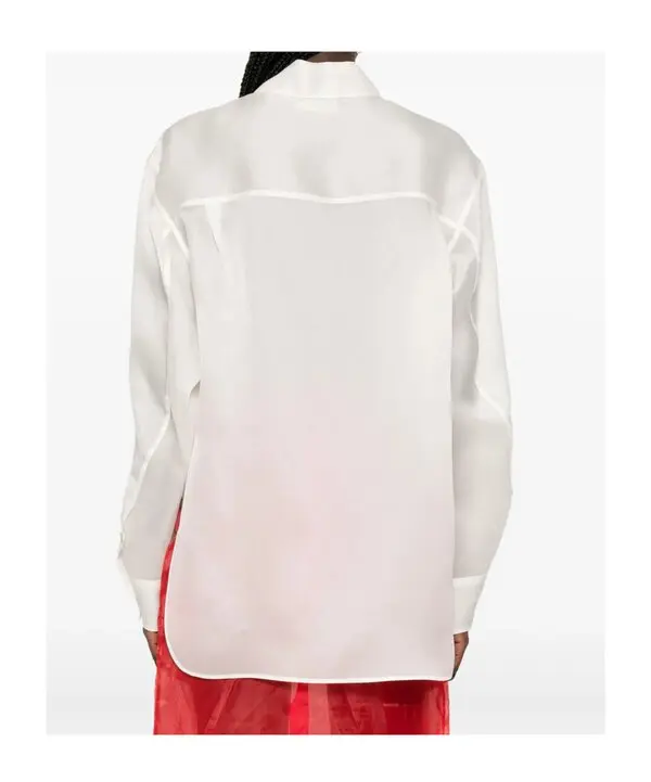 Khaite Satin Buttoned Shirt