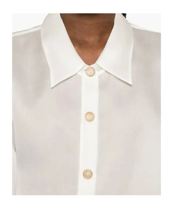 Khaite Satin Buttoned Shirt