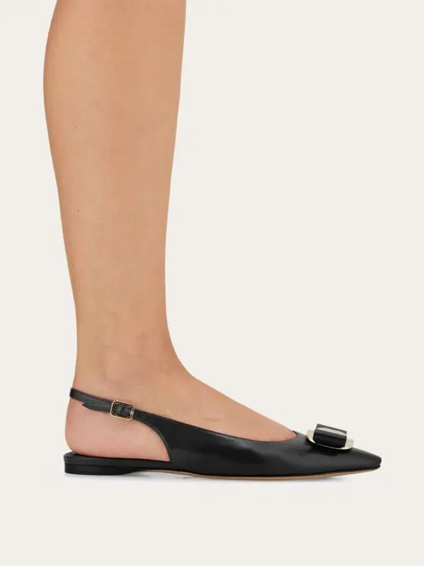 FERRAGAMO Vara Plate Flat Slingback