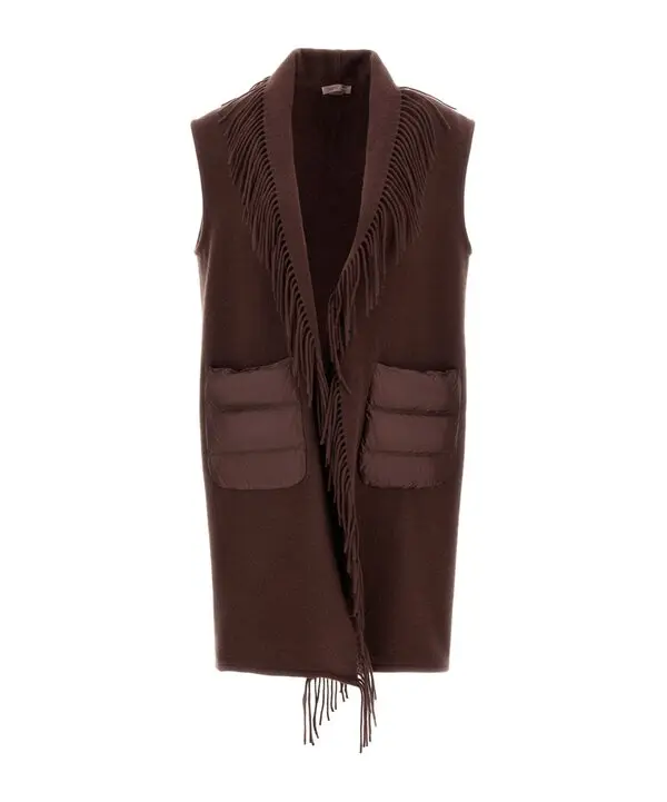 Herno Fringe Vest Casual Jacket