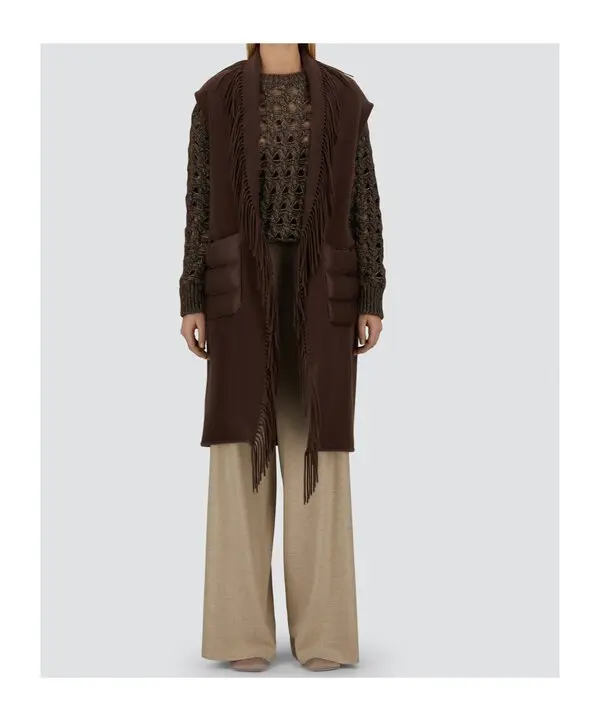 Herno Fringe Vest Casual Jacket