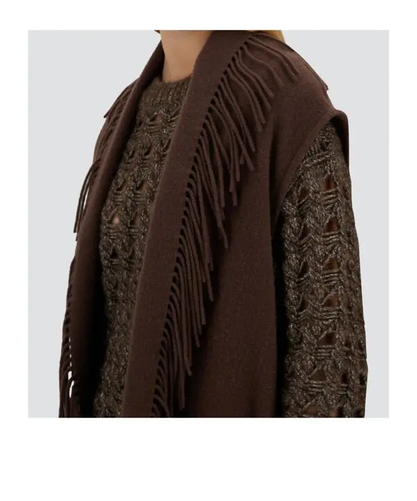 Herno Fringe Vest Casual Jacket