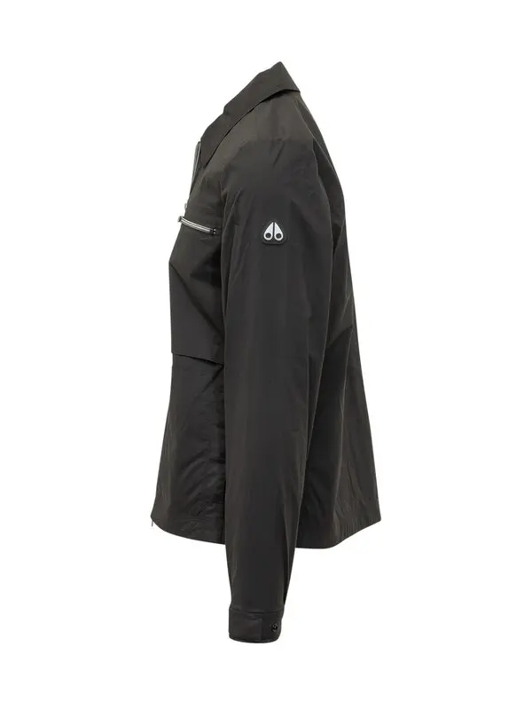 Moose Knuckles Collared Zip-up Jacket - Black