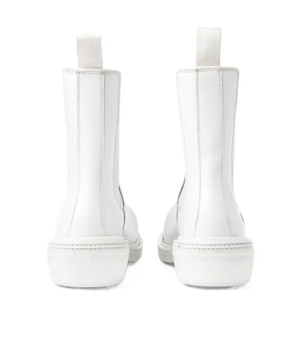 Bottega Veneta Fireman Chelsea Ankle Boots - White