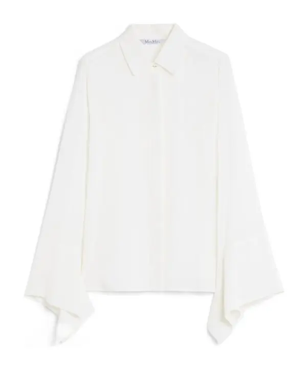 Max Mara Grecia Long-sleeved Shirt - White