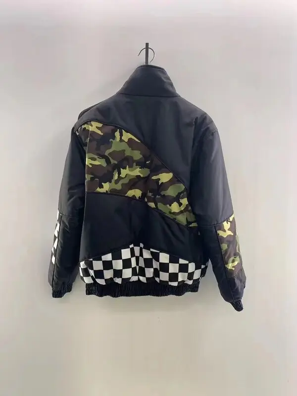 Celine Loose Jacket In Technical Fabric With Camouflage Print