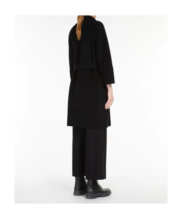 Max Mara Arona Belted Coat - Black