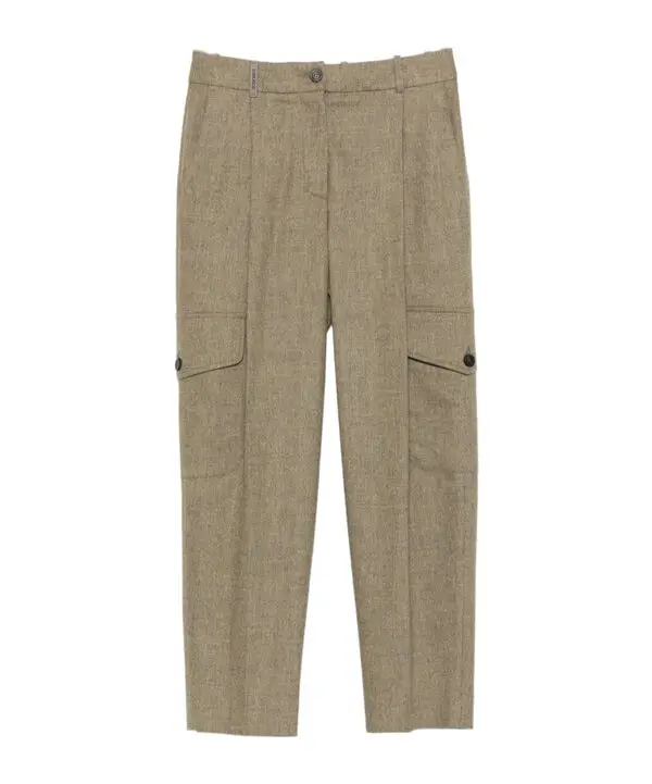 Peserico Cargo-pocket Trousers - Brown