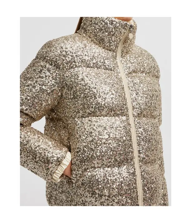 Moncler Sequined Zip-up Puffer Jacket