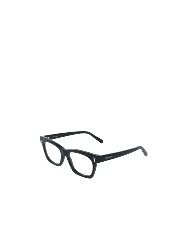 FERRAGAMO Square Frame Eyeglasses - Black