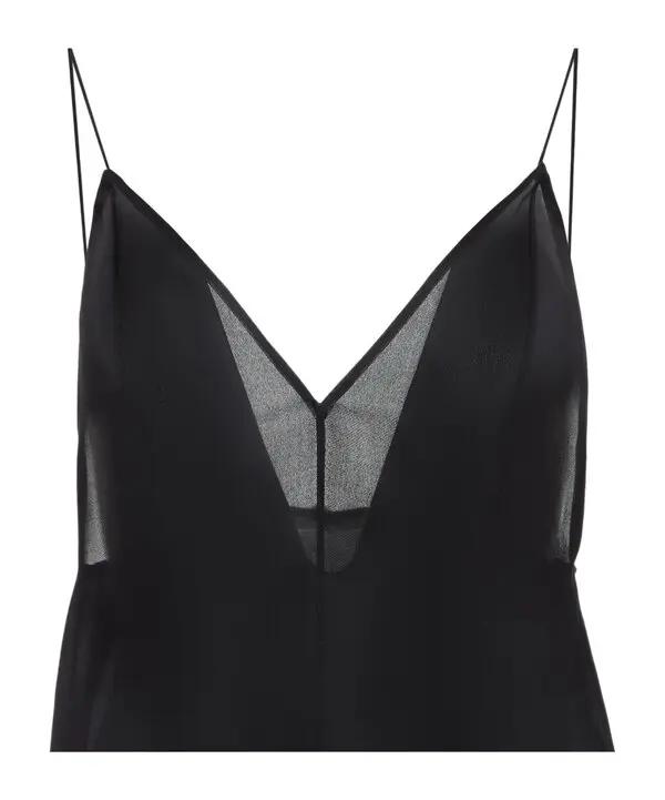 Khaite Talsie Sleeveless V-neck Halter Top