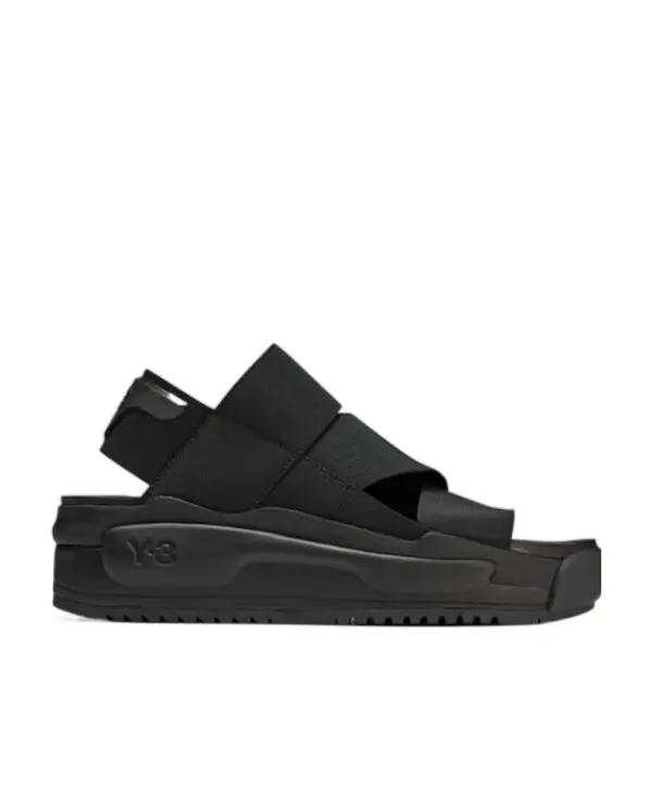 Y3 Logo Embossed Open-toe Sandals With Thick Sole
