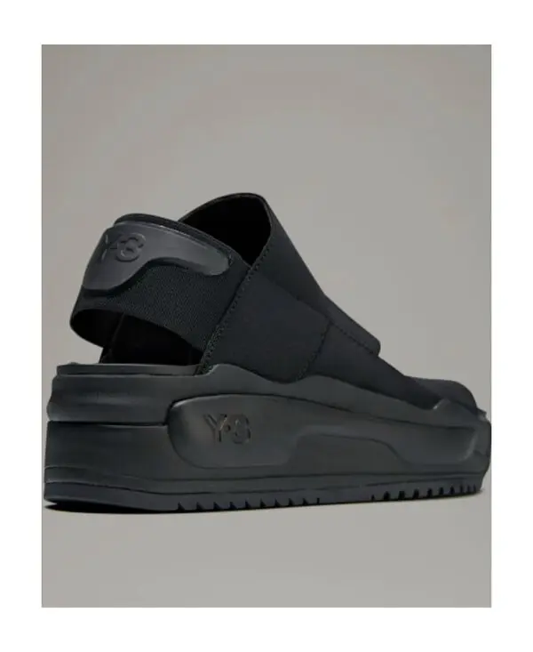 Y3 Logo Embossed Open-toe Sandals With Thick Sole