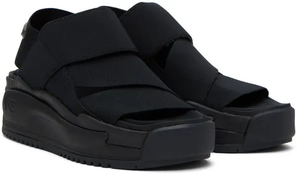 Y3 Logo Embossed Open-toe Sandals With Thick Sole