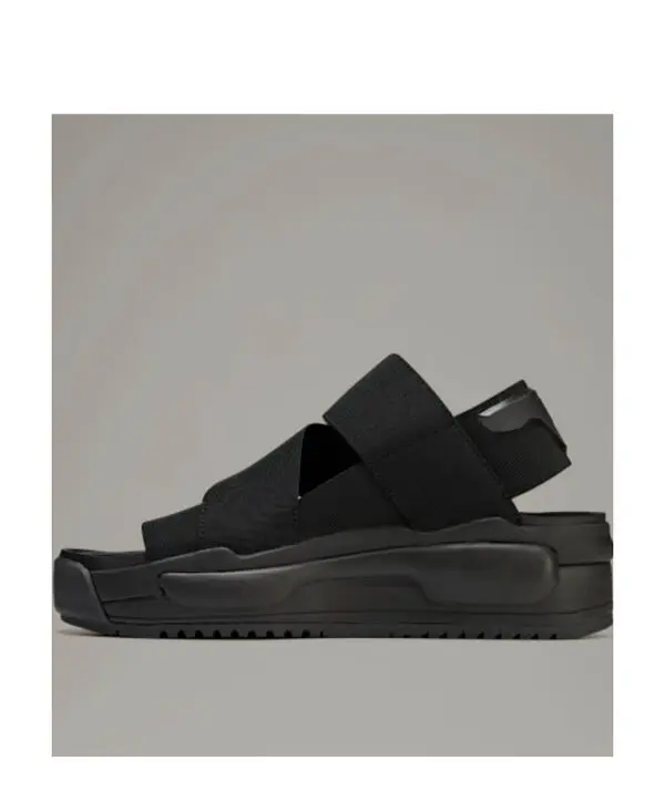 Y3 Logo Embossed Open-toe Sandals With Thick Sole