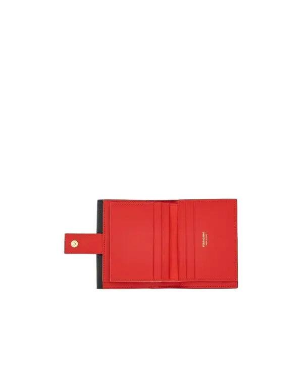 FERRAGAMO Gancini Wallet - Black