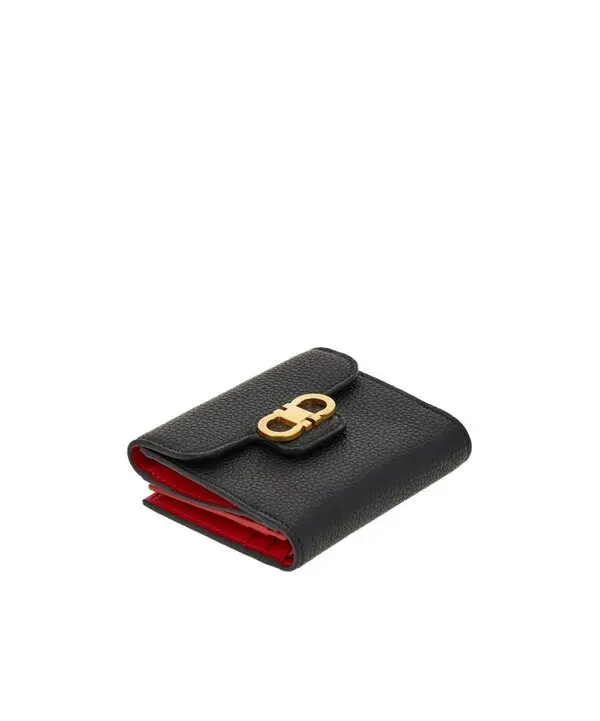 FERRAGAMO Gancini Wallet - Black