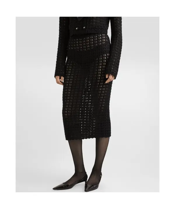 Dolce & Gabbana Crochet Midi Skirt