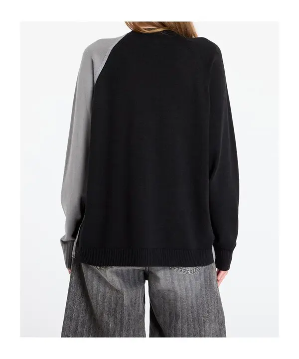 Y3 Logo Embossed Crewneck Knitted Jumper - Black