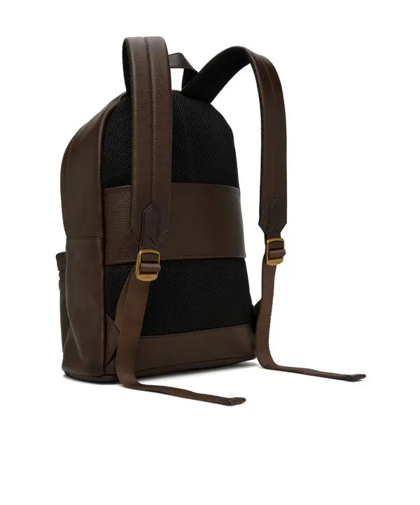 Polo Ralph Lauren Leather Zip-fastening Backpack - Black