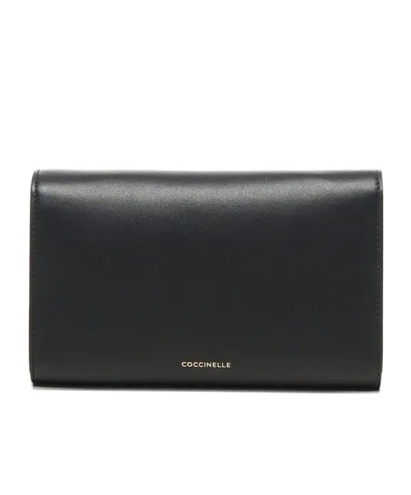 COCCINELLE Nikla Foldover Small Crossbody Bag - Black